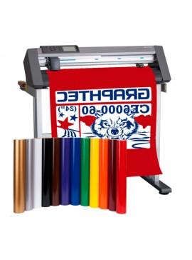 24" Graphtec CE6000-60 Vinyl Cutter Plotter w/ Stand & BONUS 12-roll V ...